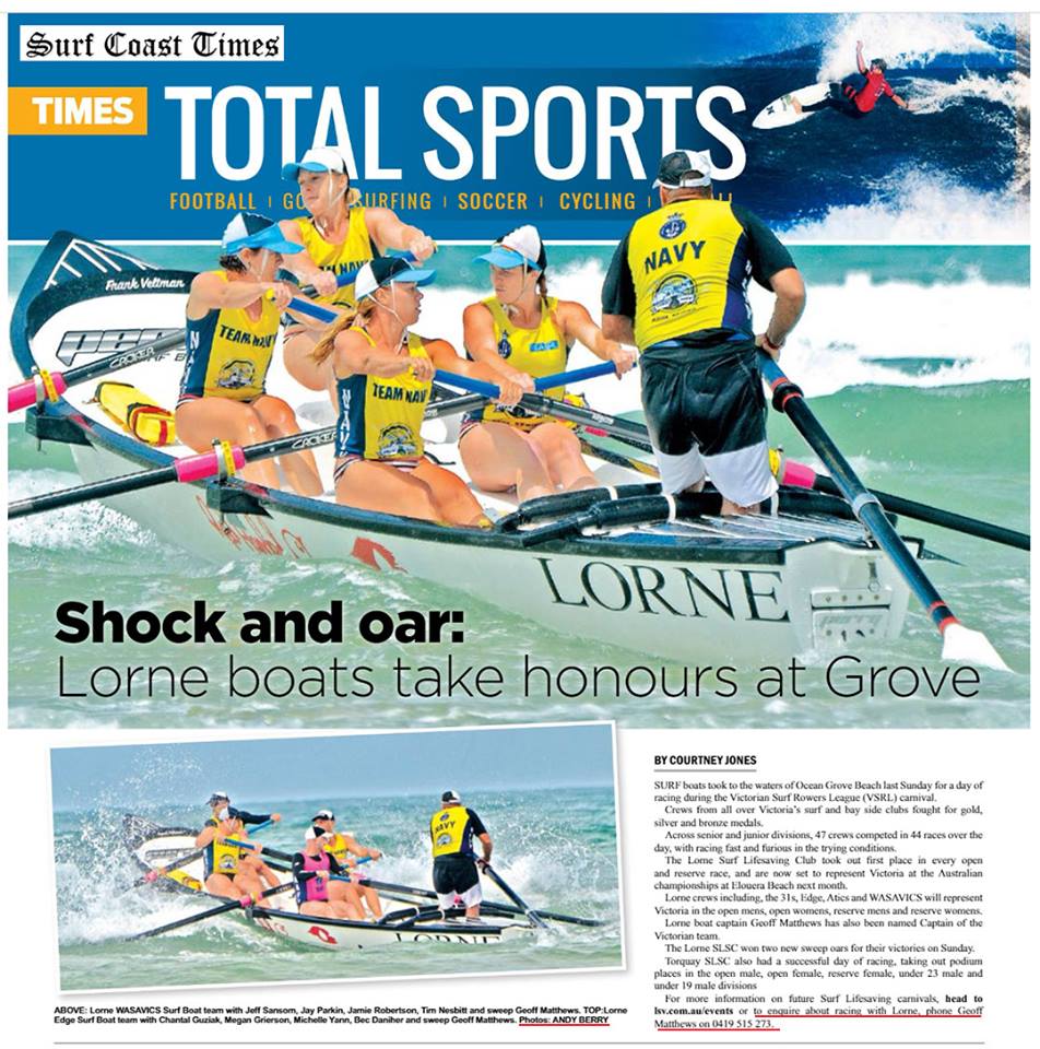 Lorne in Boat Finals at Manly — Lorne Surf Life Saving Club